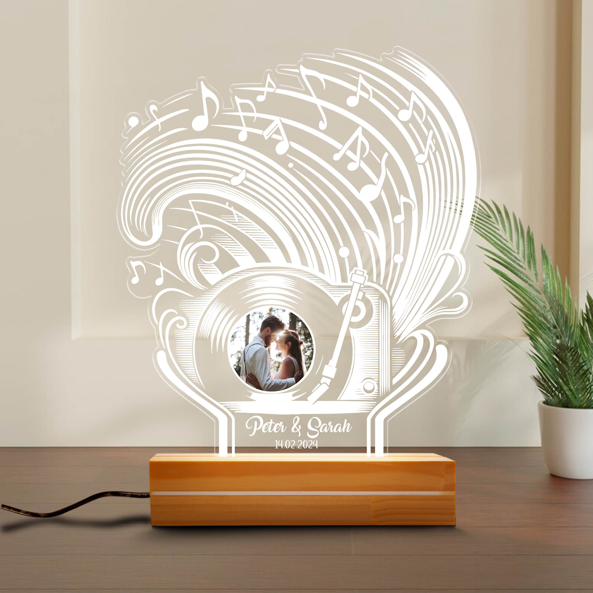 Led Music and Song Plaque with Speaker, Best Friend Christmas Gift, Cu ...