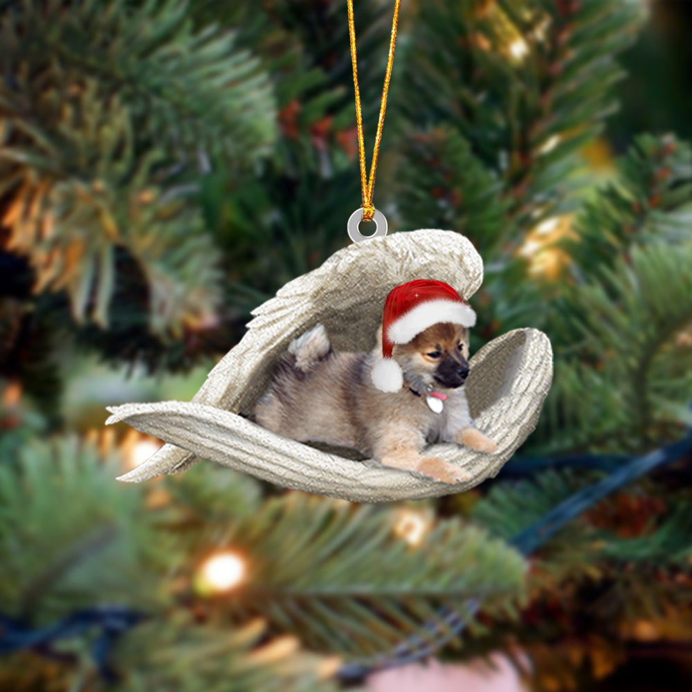 Wolf Sable Pomeranian Sleeping Angel Christmas Ornament Godmerc - Best ...
